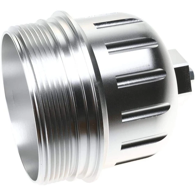 FUEL FILTER HOUSING Cap Billet Aluminum For GM Duramax 6.6L L5P (Silver ...