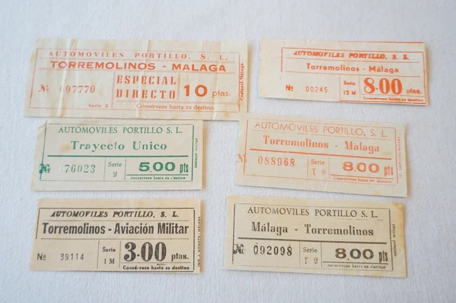 SPANISH SPAIN RAILWAY Bus Railway Ticket x6 EUR 11,45 - PicClick IT