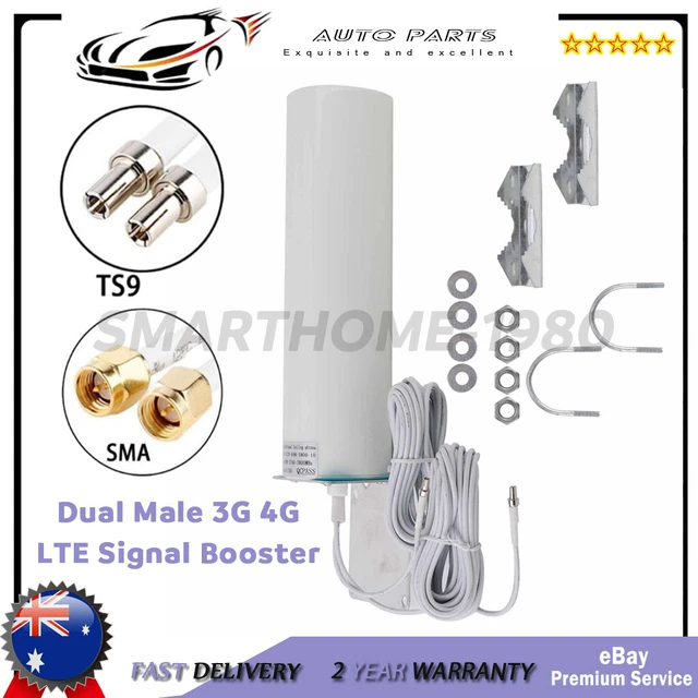 TS9 SMA OUTDOOR LTE 4G Dual Antenna Signal Booster Use For Netgear ...