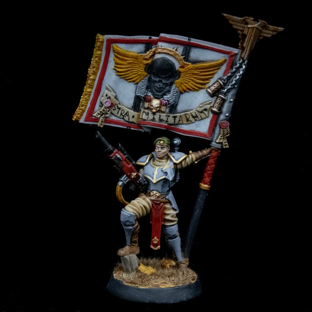WH40K ASTRA MILITARUM Imperial Guard Painted Elite Female Scion HQ ...