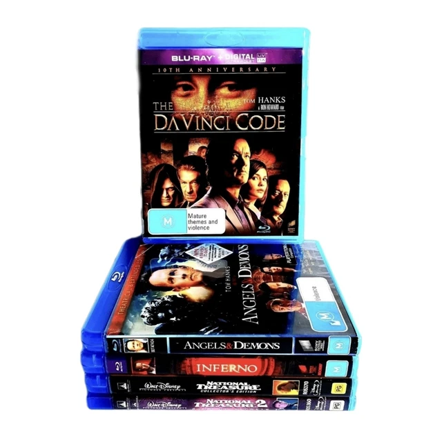 DA VINCI CODE + National Treasure Blu-ray 5 x Movie Bundle, Adventure, Region B $54.88 - PicClick AU