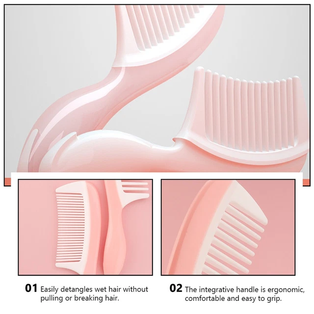 2 PCS SMOOTH Hair Comb All Purpose Combs for Stylist Dense Tooth $21.62 ...