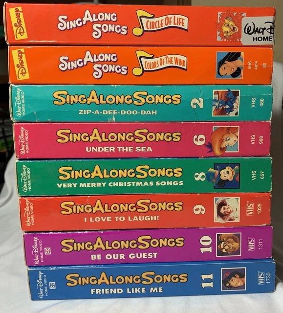 DISNEY SING ALONG Songs VHS Lot Of 8 VHS $29.32 - PicClick AU