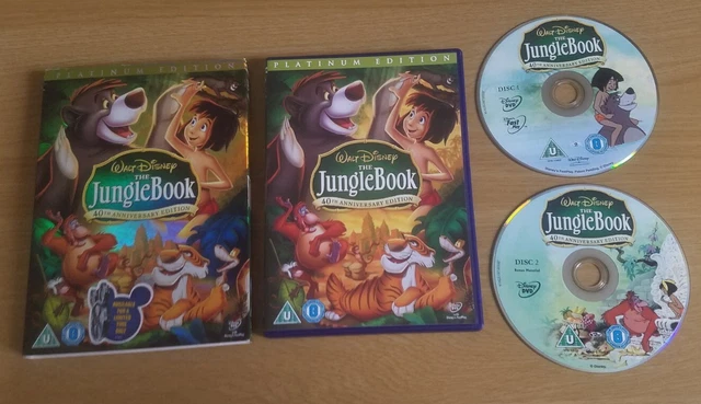 JUNGLE BOOK (DISNEY DVD) 2 Disc 40th Anniversary Platinum Edition ...