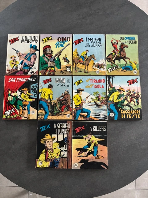 TEX 10 ALBI Dal 151-160 In Prima Edizione Originale Lire 250 EUR 15,00 ...