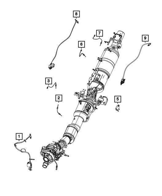 GENUINE MOPAR PARTICULATE Matter Sensor 68354201AB $384.85 - PicClick CA