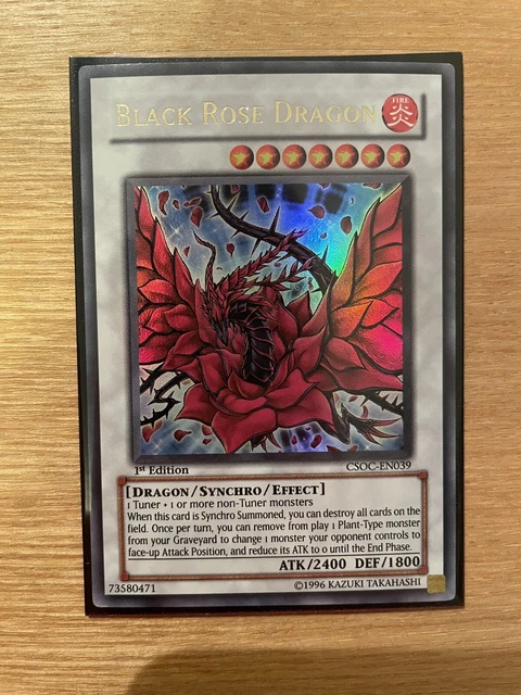 BLACK ROSE DRAGON CSOC-EN039 Ultra Rare 1st Edition Yugioh Card £100.00 ...