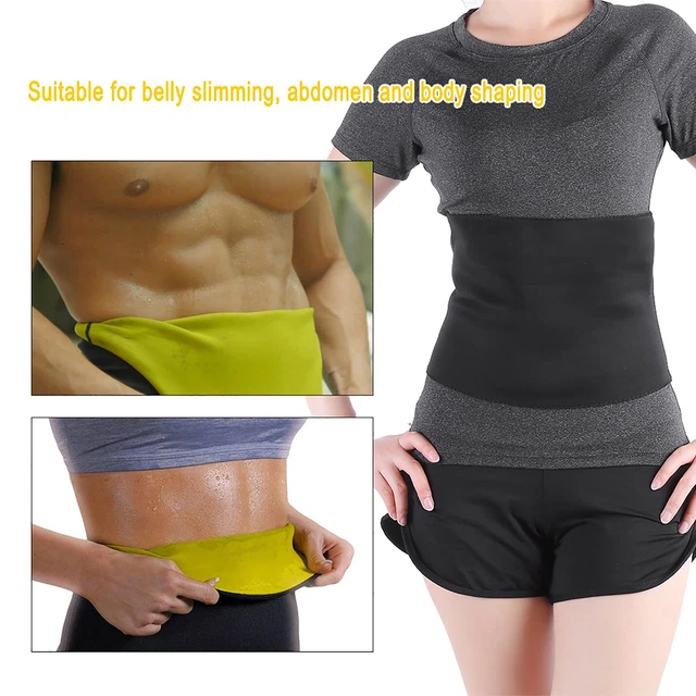 WOMEN MEN TUMMY Belly Slimming Waist Training Abdomen Belt Body Shaper ...