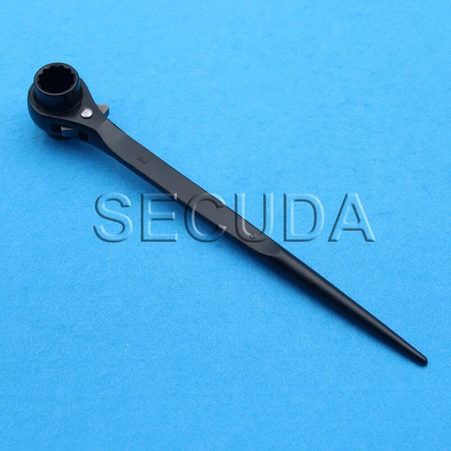 19 X 21MM Ratchet Podger Spanner Steel Erecting Scaffold Wrench Double ...