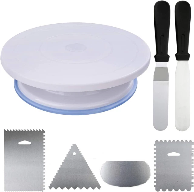 PLATEAU POUR GÂTEAU Tournant Ronde Supports à Gâteaux 28 CM Cake ...