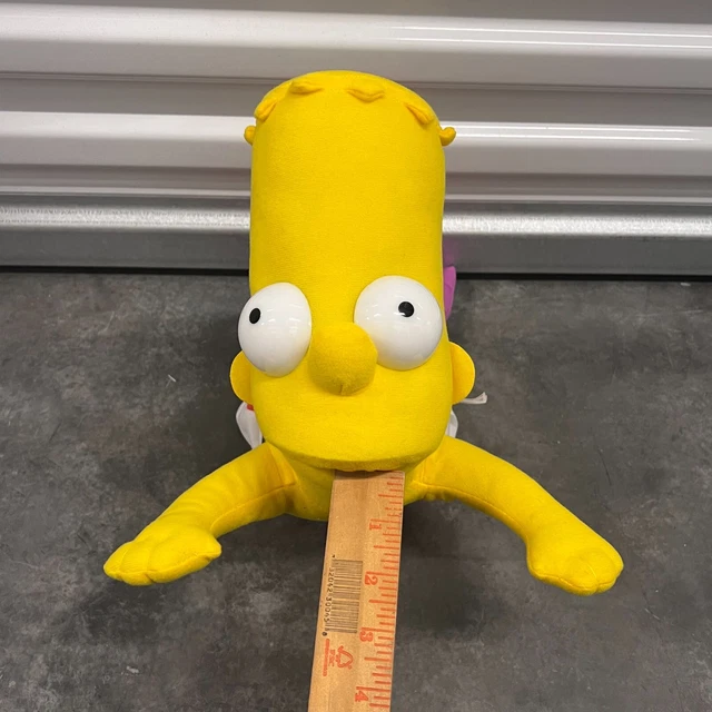 THE SIMPSONS SWIMMING Swim Shark Fin Bart 18" Plush Toy Stuffed Animal ...
