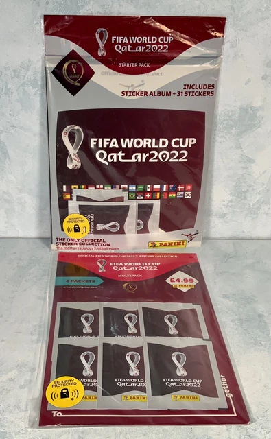 PANINI FIFA WORLD Cup Qatar 2022 Official Starter Pack Album + 6 Pack Multipack £10.99 - PicClick UK