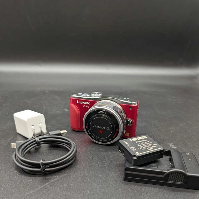 PANASONIC DMC-GF6 MIRRORLESS Camera Red Tested Excellent Condition $551 ...
