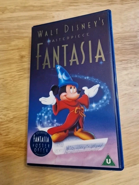 FANTASIA WALT DISNEY VHS Tape 115 Minutes U PAL Mickey Mouse £7.99 ...