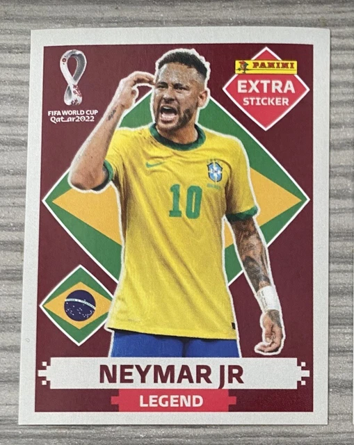 PANINI FIFA WORLD Cup Qatar 2022 - Extra Sticker Neymar Jr Legend ...