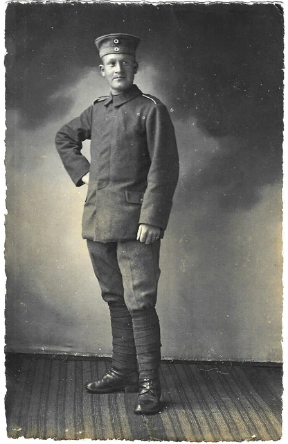 WW1 MILITARY PHOTO Postcard Handsome German Soldier Imperial Army ...
