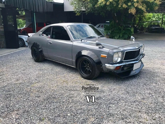 PON RETRO V1 Fender Flares wide body kit Metal fit for Mazda RX3 / JDM ...