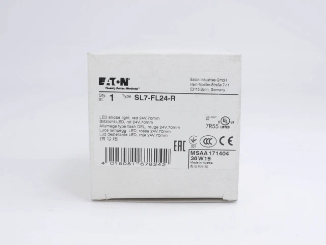 EATON SL7-FL24-R ID 171404 Blitzlichtmodul Rot Led 24 V EUR 79,00 - PicClick DE