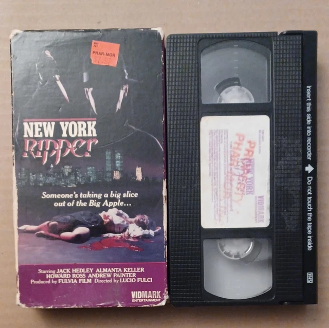 THE NEW YORK Ripper (33) / Unrated Us Ntsc Vhs / Vidmark Video Label / Fulci £34.99 - PicClick UK