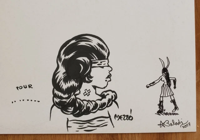 MEZZO BALADI LUCRÈCIA vs Danièle SÉRIGRAPHIE + 2 DESSINS ORIGINAUX ...