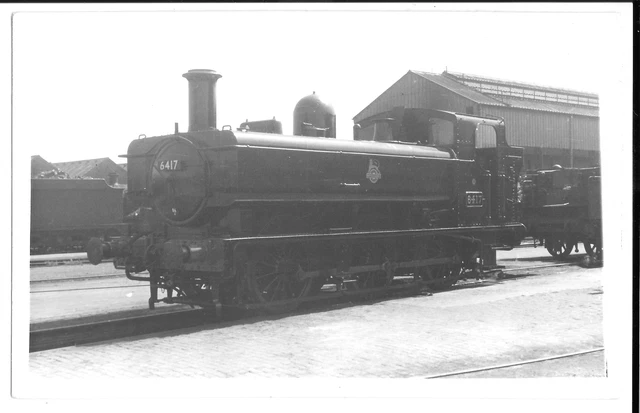 GWR 6400 CLASS 0-6-0PT Locomotive no 6417 at Swindon Works, PC size ...