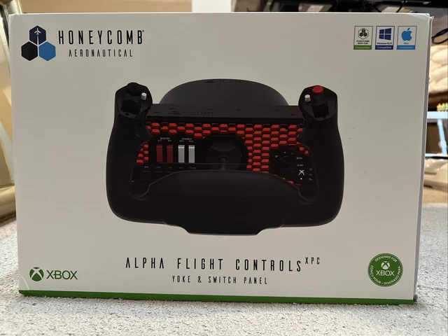HONEYCOMB AERONAUTICAL ALPHA Flight Controls XPC Yoke & Switch Panel ...