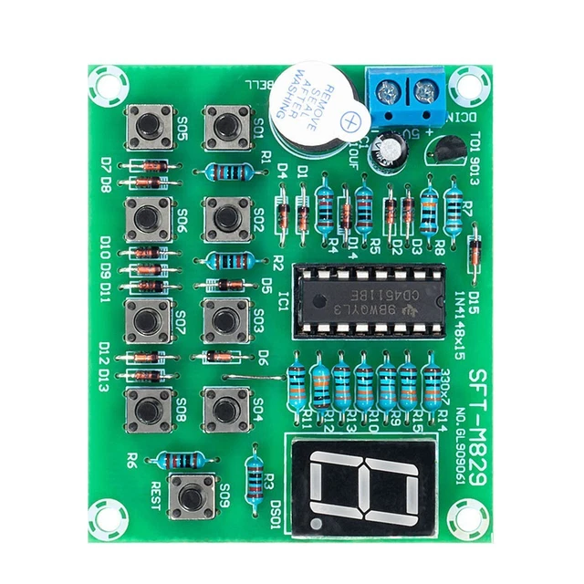 MULTI CHANNEL INTERACTIVE Buzzer Kit for Electronics Training Eight ...