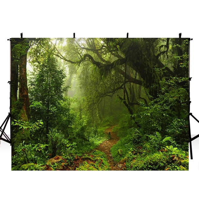 PHOTO BACKDROP ENCHANTED forest photo booth props nature scenery ...