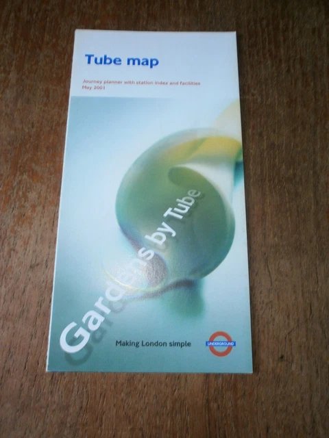 LONDON TRANSPORT UNDERGROUND Map May 2001 (tortoise) £4.99 - PicClick UK