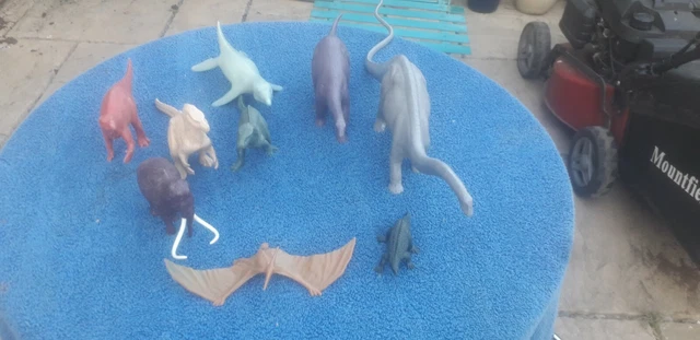 VINTAGE 9 NATURAL History Museum Invicta Plastics Dinosaurs Toys Models ...