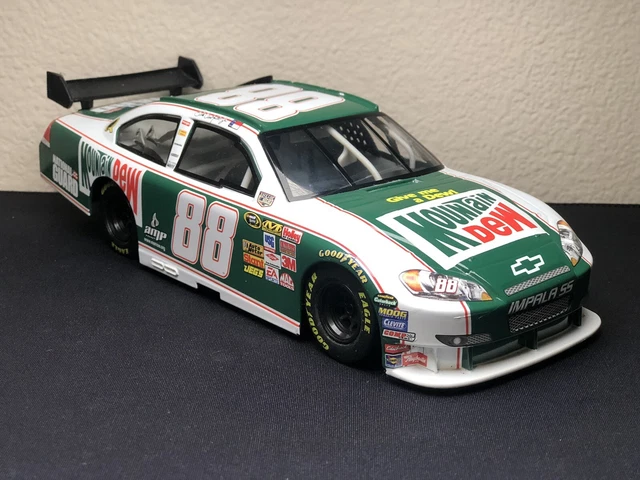2008 DALE EARNHARDT Jr 1/24 Mtn Dew Retro Throwback Winners Circle ...