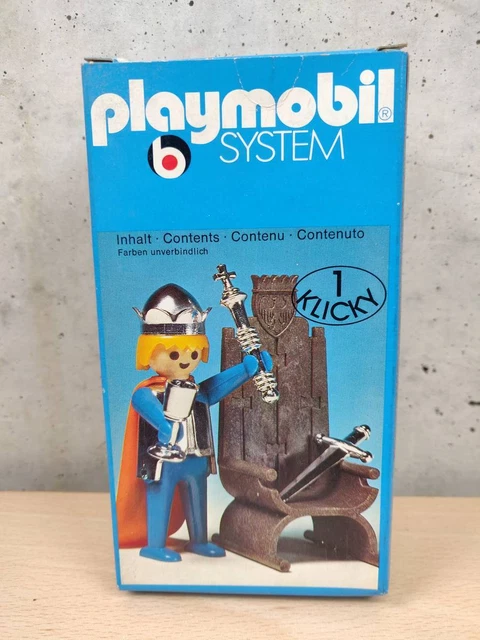 PLAYMOBIL SYSTEM 3331 Klicky Re Con Il Trono 1976 - Very Rare Misb EUR ...