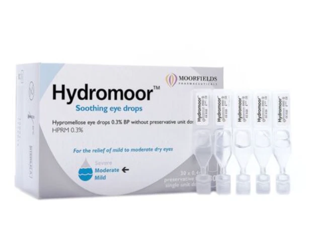 HYDROMOOR HYPROMELLOSE DRY Eye Drops - 30 Vials £9.95 - PicClick UK