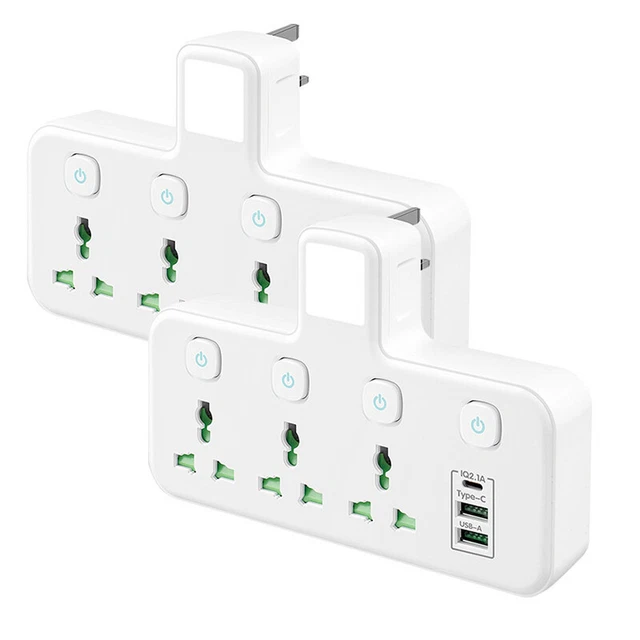 EU US UK Au Plug Ac Outlet Power Strip Multiprise Wall Socket Universal ...
