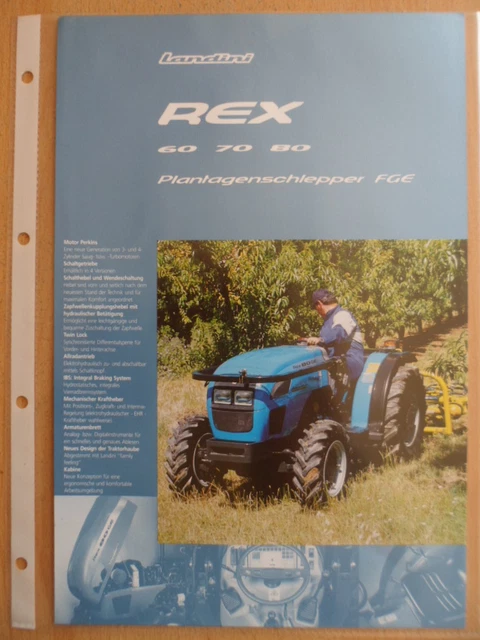 17 TRACTEURS DE plantation PROSPECT LANDINI REX 60-70-80 tracteurs FGE ...