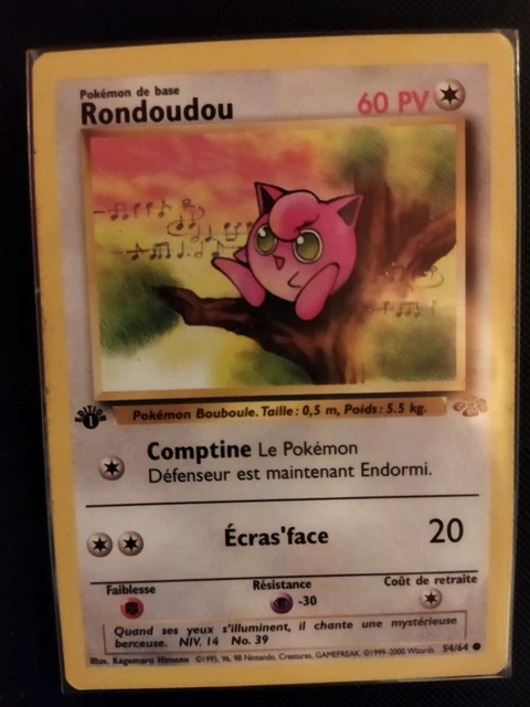 CARTE POKÉMON : Rondoudou 54/64 Edition 1 Jungle Wizards Française EUR ...