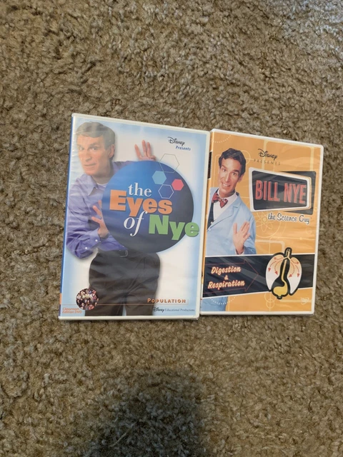 THE EYES OF Nye Population DVD & Bill Nye Digestion & Respiration DVD ...
