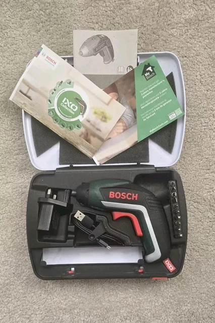 BOSCH IXO 3.6V Lithium-Ion Cordless Compact Screwdriver - NEW STYLE £24 ...