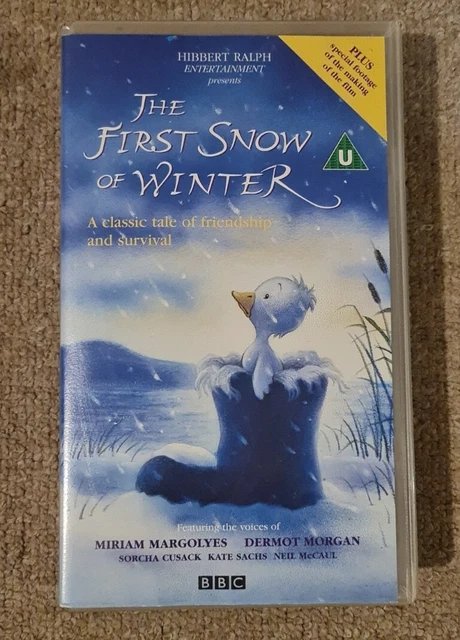 THE FIRST SNOW of Winter VHS Video Tape BBC Children's Animation Film ...
