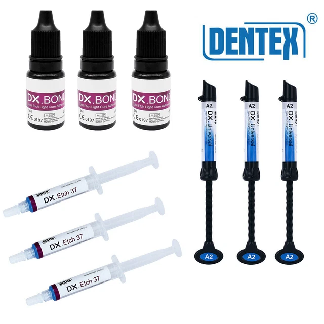 DENTAL LIGHT CURE Bonding Adhesive/Acid Etching Gel/Composite Resin DENTEX £11.18 - PicClick UK