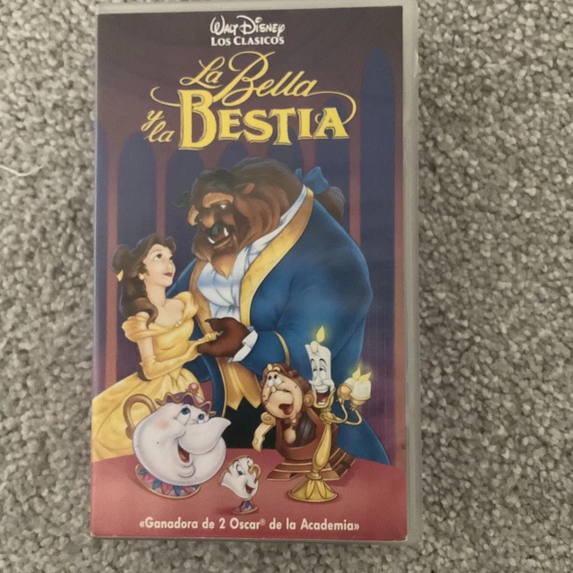 WALT DISNEY SPANISH Language Beauty And The Beast Vintage Vhs Video ...