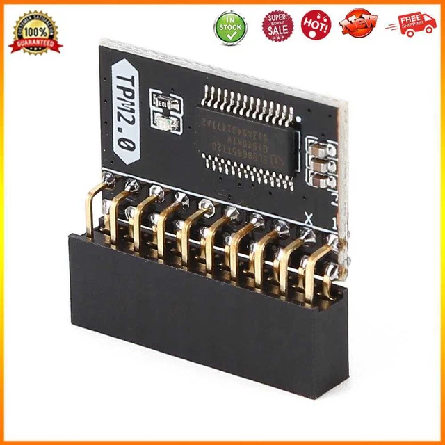 TPM 2.0 ENCRYPTION Security Module 20 Pin Motherboard Card 4 GB for WIN11 System EUR 48,30 ...
