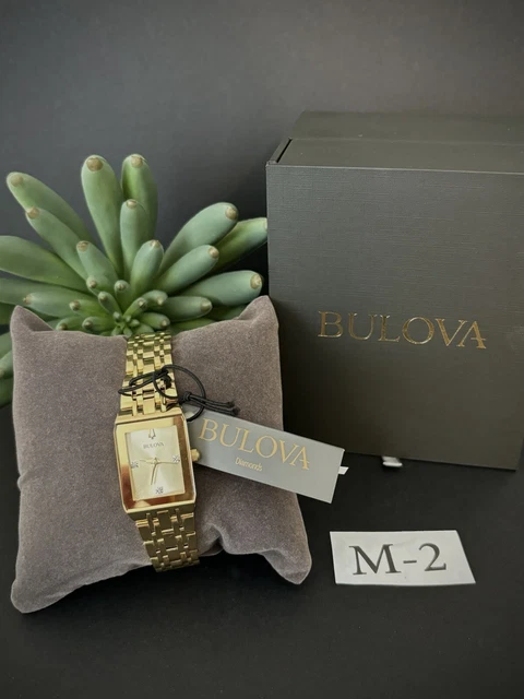 OROLOGIO DA DONNA Bulova NUOVO Futuro Diamanti Quadrante Quarzo ...