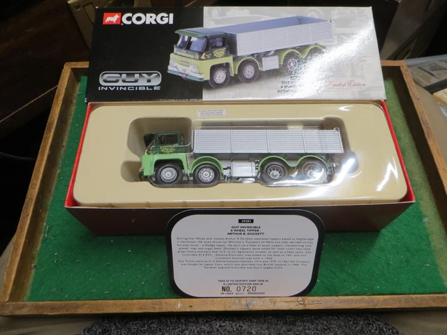 CORGI CLASSICS GUY Invincible 8 Wheel Tipper Lorry Arthur Duckett 29301 ...