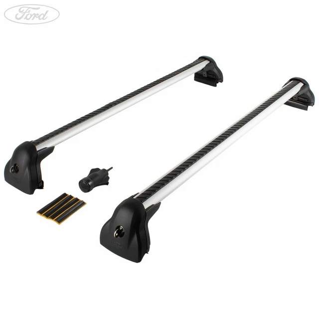 GENUINE FORD FOCUS Mk4 Roof Rack Crossbar Kit Lockable 5 Door Saloon 18 ...