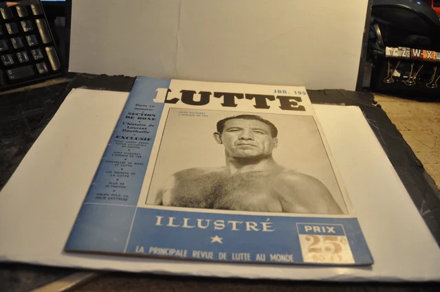 MAGAZINE LUTTE ILLUSTRE quebec wrestling janvier 1951 georges george ...