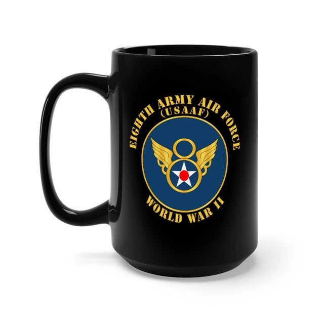 BLACK MUG 15OZ - AAC - 8th Air Force - WWII - USAAF x 300 $22.45 - PicClick