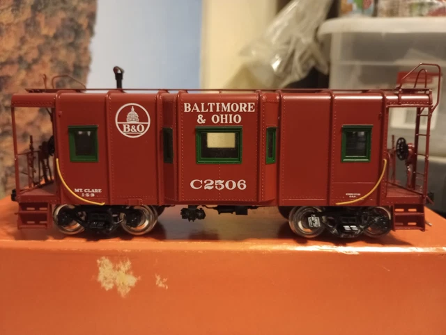 BRASS B&O WAGON Top Caboose O Scale 2 Rail by Precision Scale Factory ...