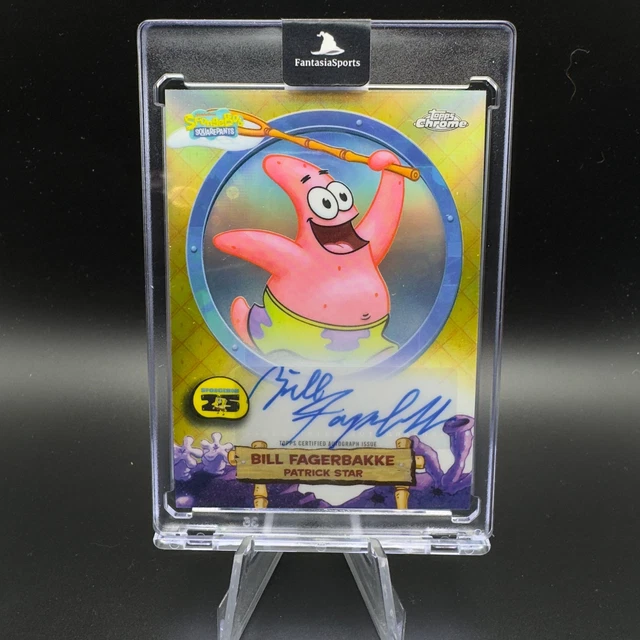 TOPPS 2025 CHROME Spongebob Squarepants Bill Fagerbakke as Patrick Star ...