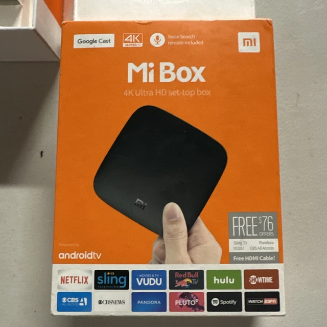 XIAOMI MI BOX 4K MDZ-16-AB Ultra HD Smart Android TV 8GB Media Streamer ...